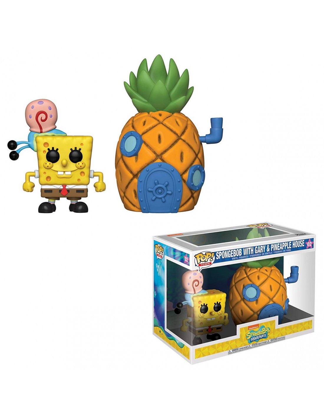 Town FUNKO POP! Bob Esponja con Gary & Casa Piña 15 cm | Tienda Funko ...