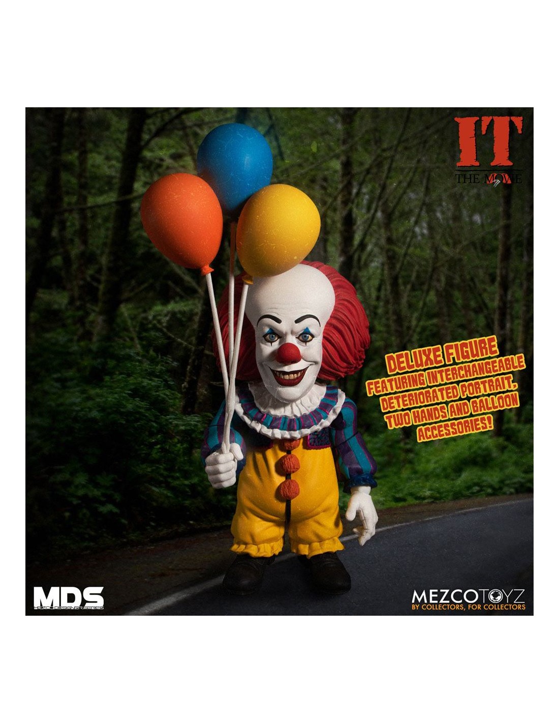 Figura IT The Movie 1990 Deluxe Pennywise 15cm MEZCO TOYZ ...