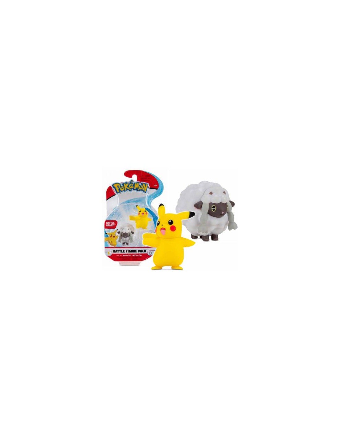 Figura Pokemon Pikachu & Wooloo Battle Figure 4 cm