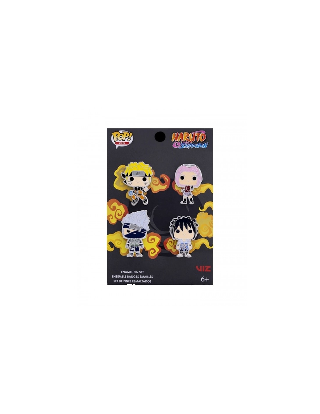 Pack-4 Pin Set Naruto Shippuden Team 7 Naruto FUNKO