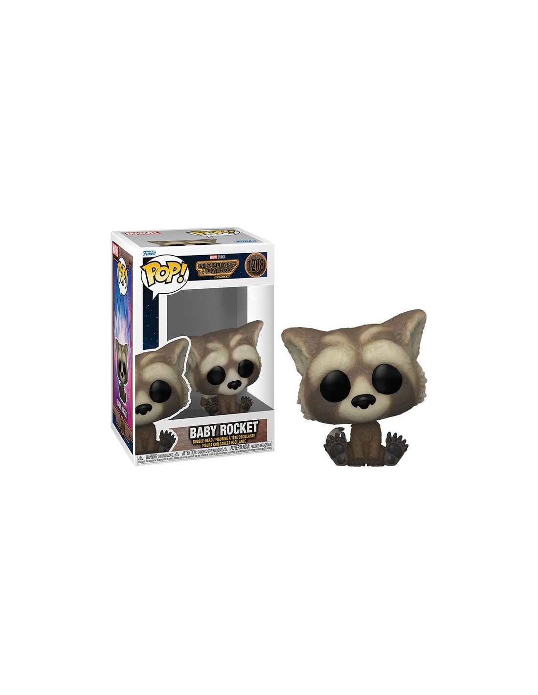 FUNKO POP! Marvel Studios Guardianes de la Galaxia Vol.3 Baby Rocket ...