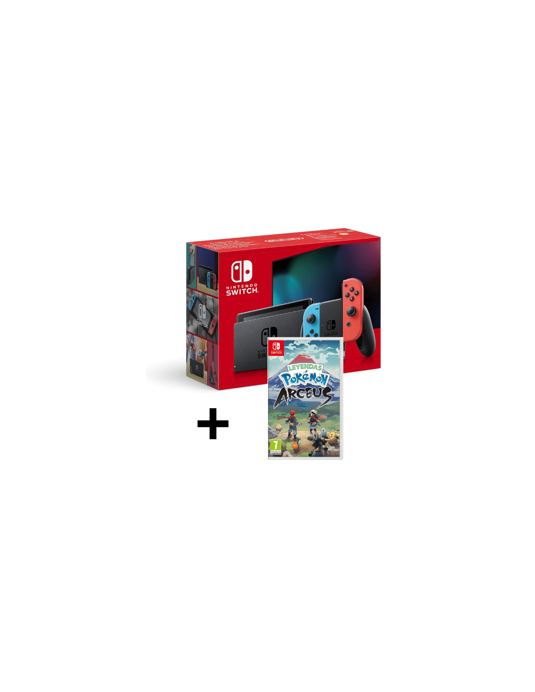 Pack Consola Nintendo Switch Azul Neón/Rojo Neón + Leyendas Pokémon ...