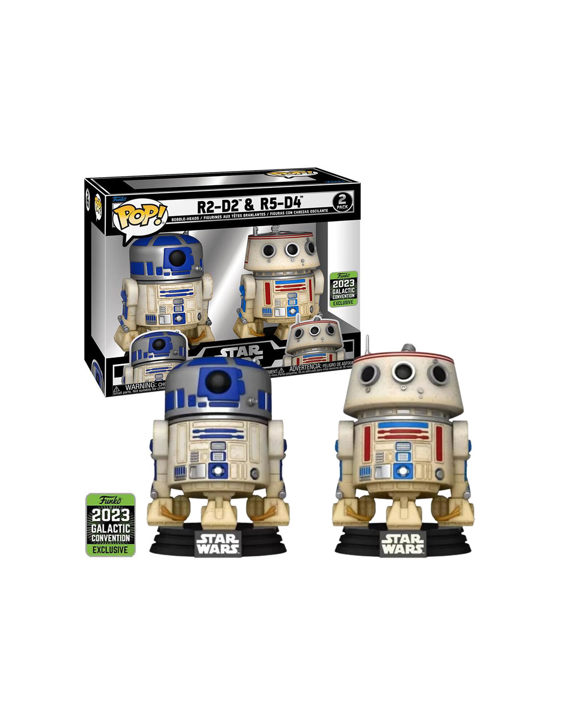 FUNKO POP! Star Wars R2-D2 & R5-D4 FUNKO 2023 Galactic Convention ...