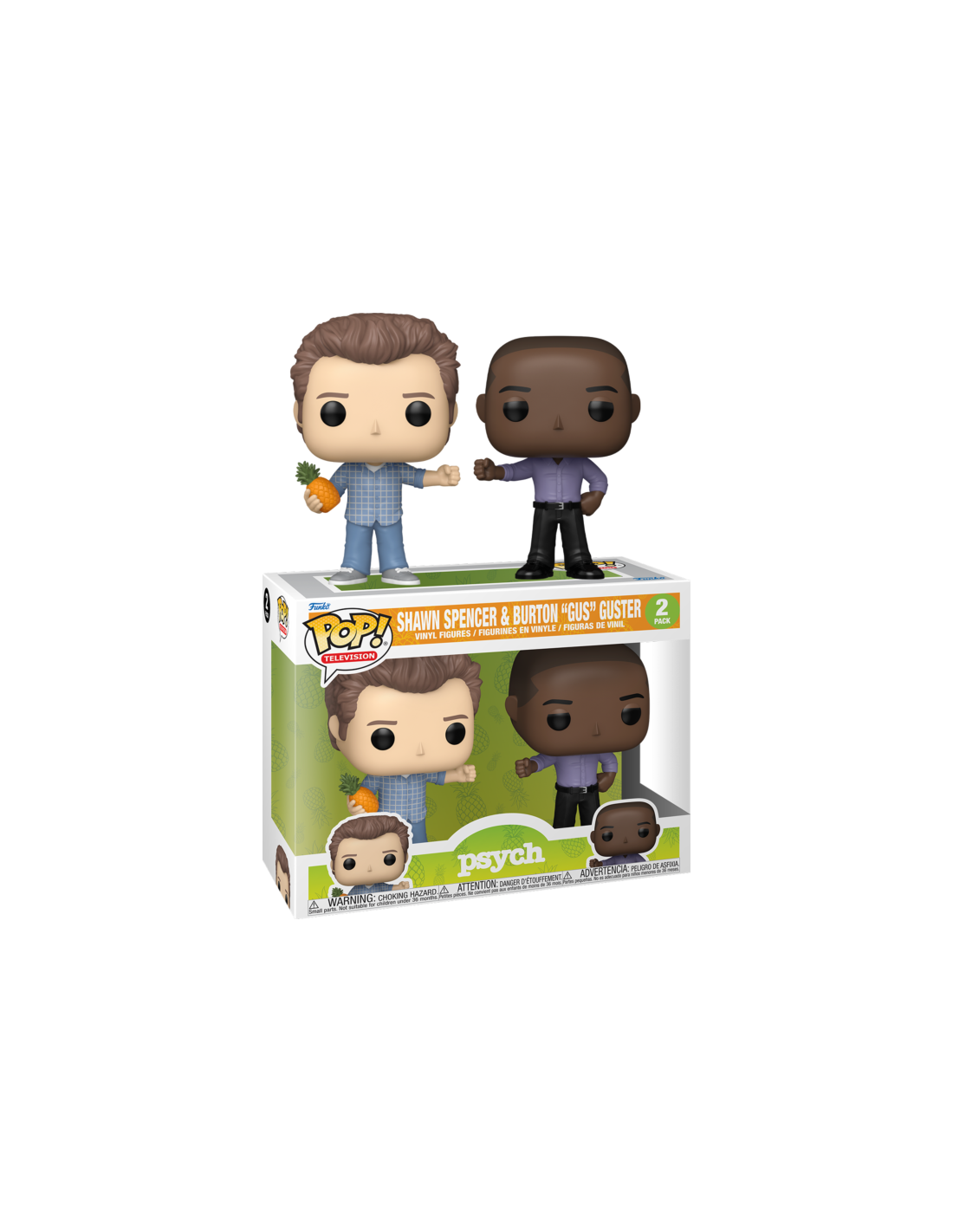 FUNKO POP! Psych Shawn Spencer & Burton "Gus" Guster (Pack 2) | Tienda ...